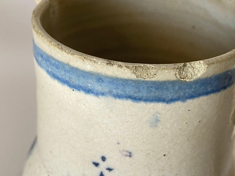 Jug in Pottery Beautiful Old Patina, France 18th Century, Quimper HR ...