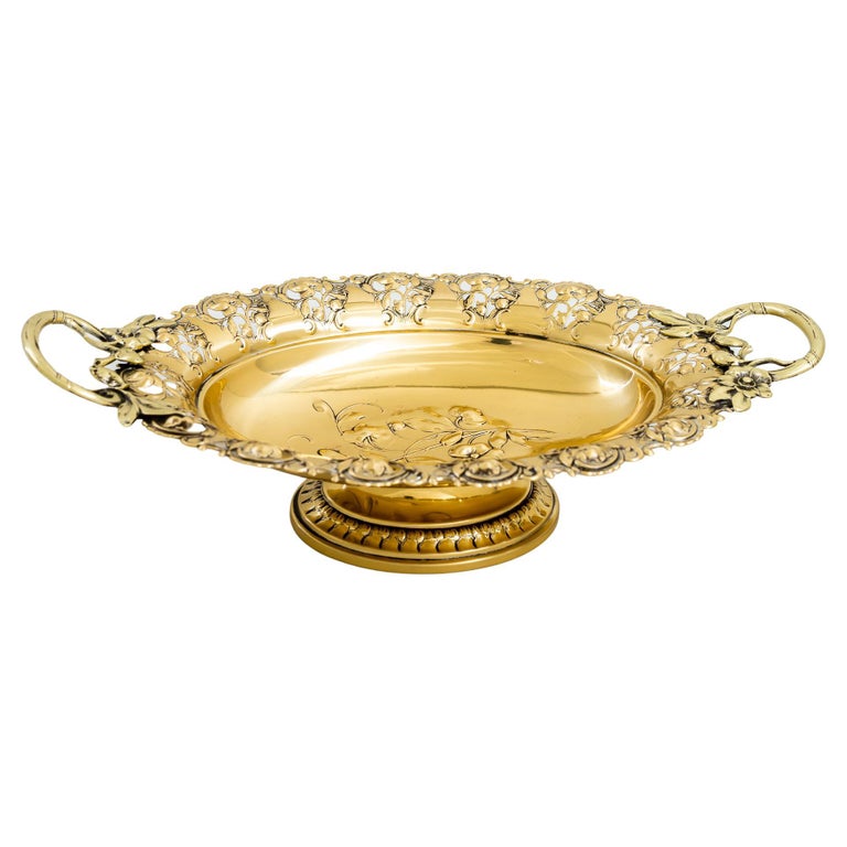 Jugendstil Brass Centerpiece, Around 1907s For Sale at 1stDibs