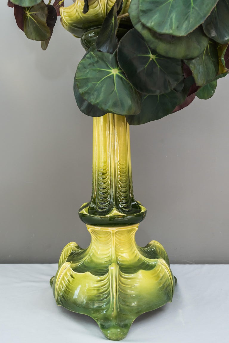 Jugendstil Flower Pot Holder Ceramic, circa 1900s For Sale at 1stDibs