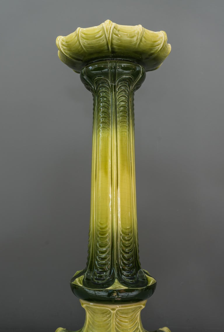 Jugendstil Flower Pot Holder Ceramic, circa 1900s For Sale at 1stDibs