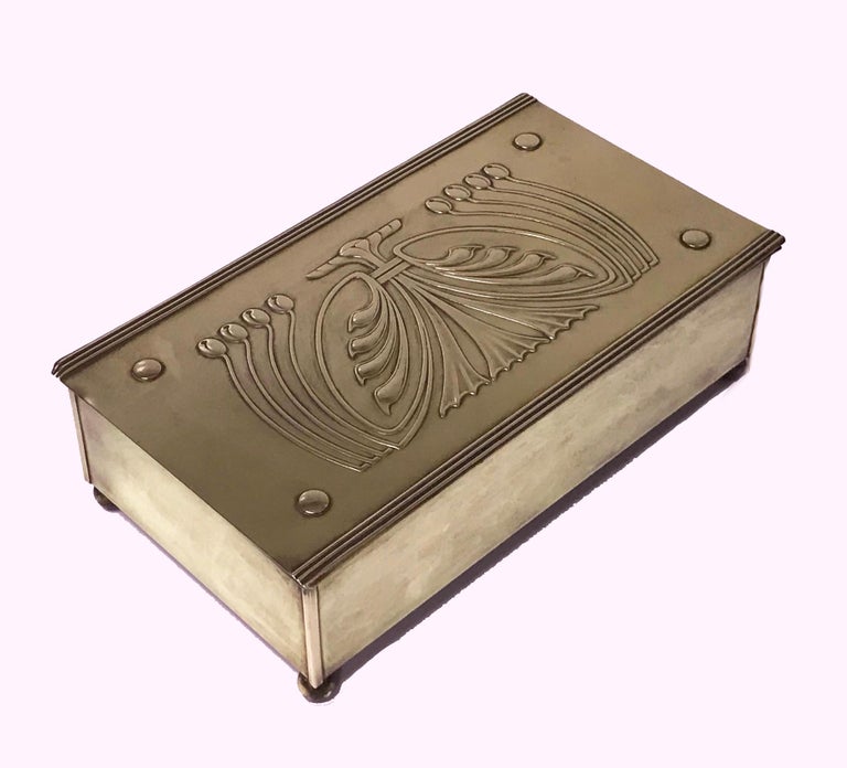 Jugendstil Nouveau Secessionist Brass Box Carl Deffner Germany, circa ...