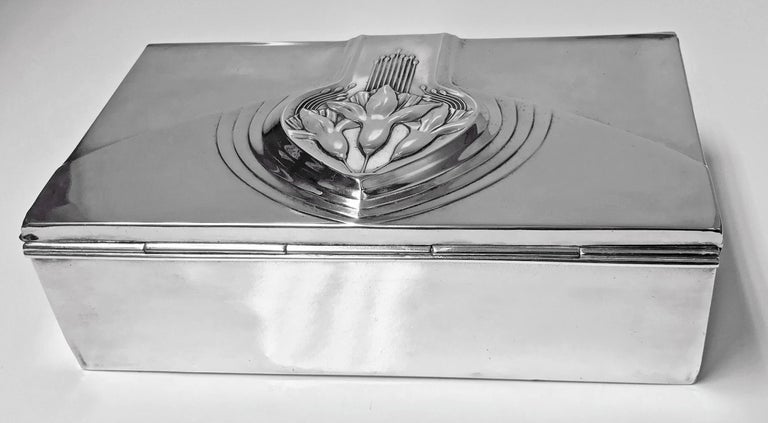 Jugendstil Nouveau Secessionist Silver Plate Box, WMF Germany, circa ...