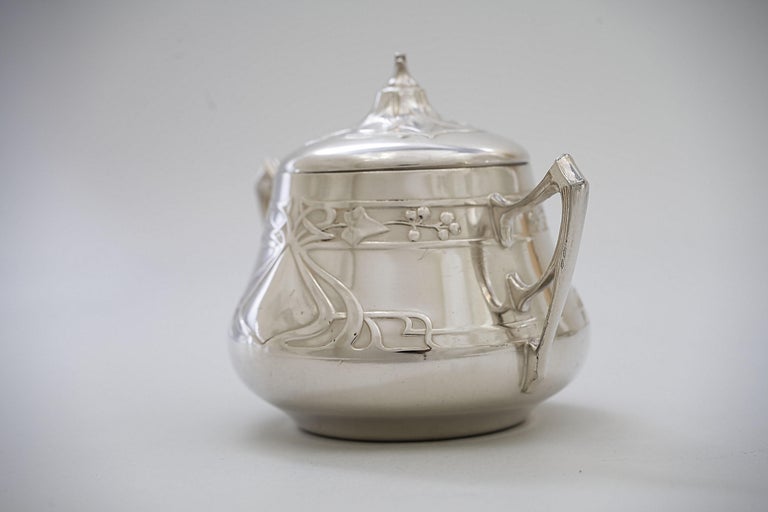 Jugendstil WMF Breakfast Set Silvered, circa 1908 For Sale at 1stDibs