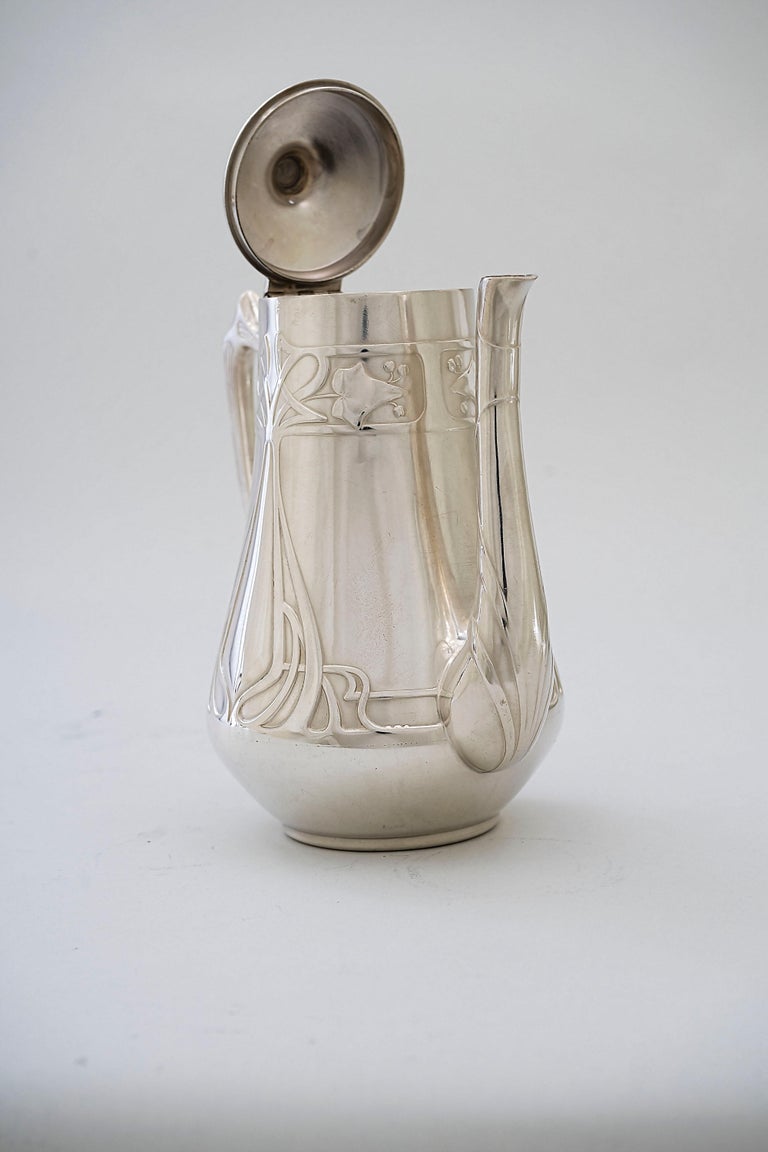 Jugendstil WMF Breakfast Set Silvered, circa 1908 For Sale at 1stDibs