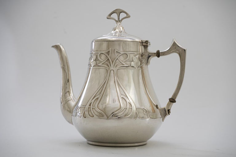 Jugendstil WMF Breakfast Set Silvered, circa 1908 For Sale at 1stDibs