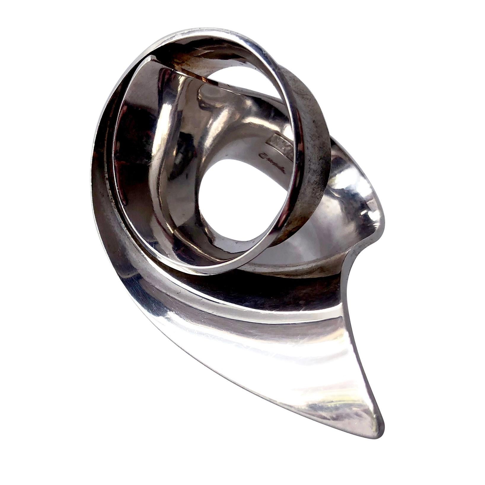 Juha Koskela Sterling Silver Finnish Modernist Statement Ring For Sale at 1stDibs | juha ring ...