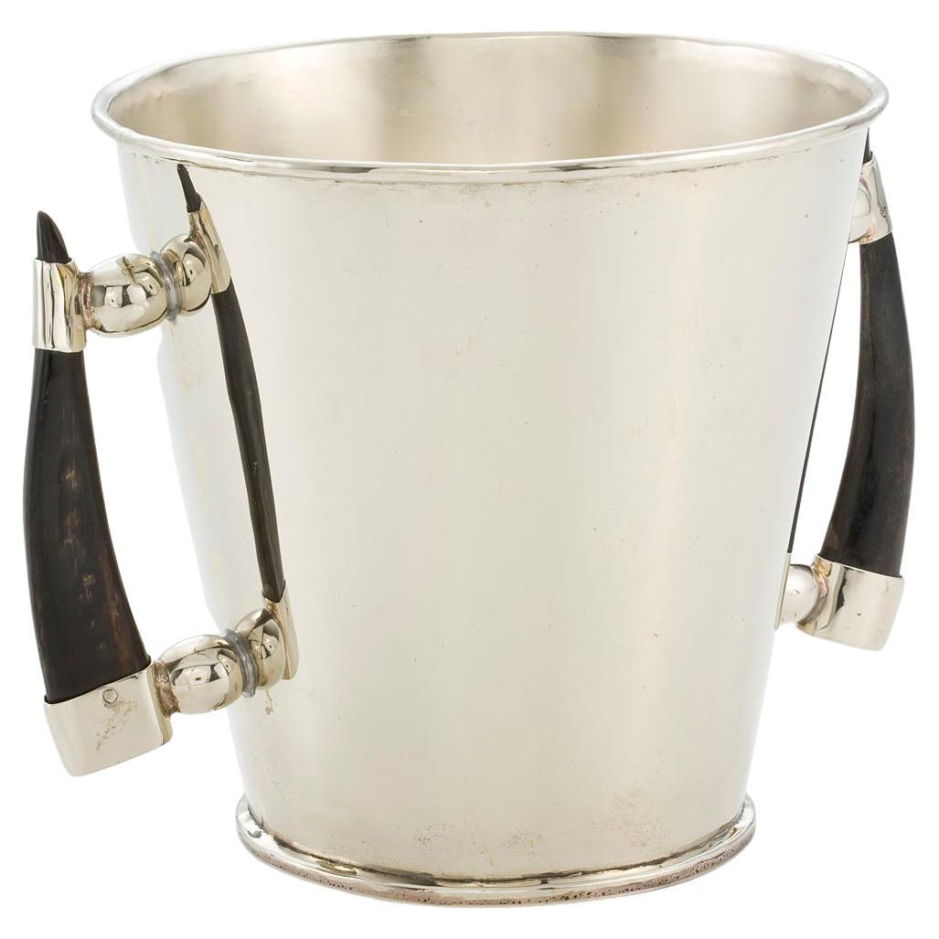 Valle Set, Bar Champagne Bucket, Tray and Pitcher, Silver Alpaca and ...