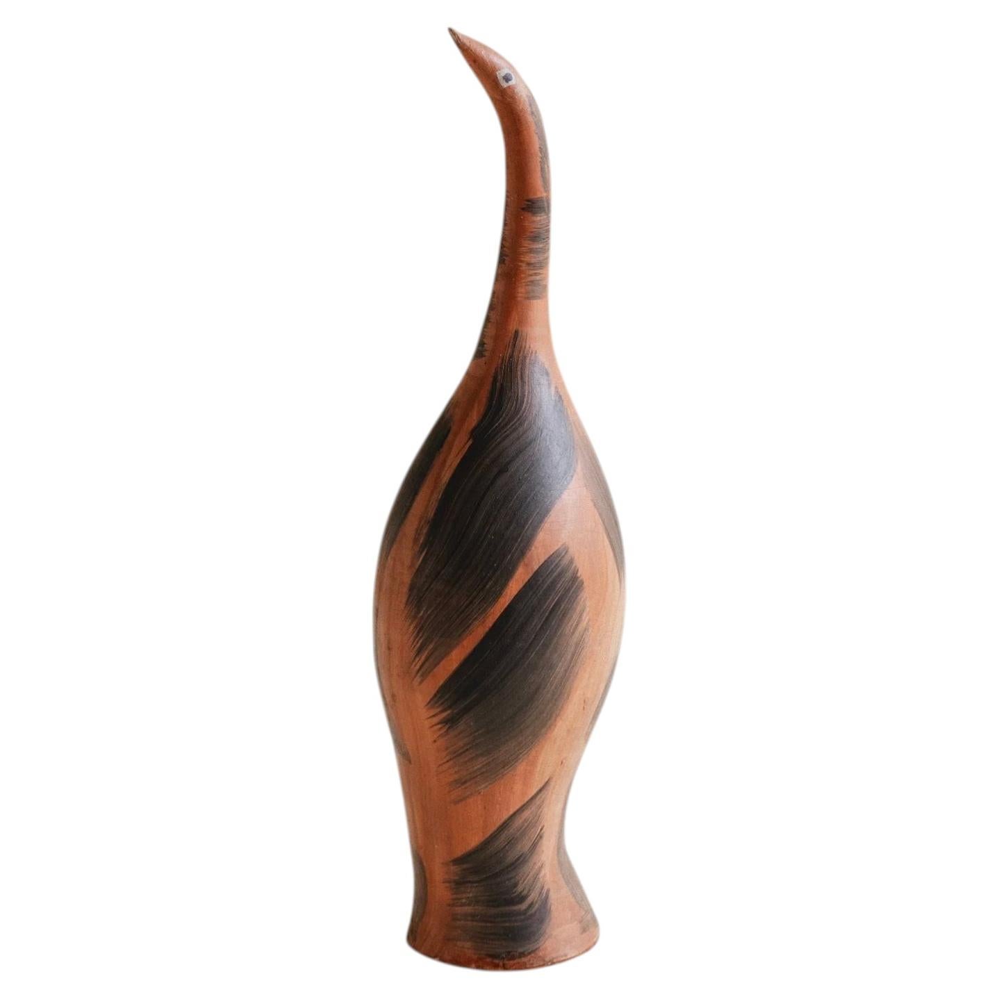 TERRACOTTA HERON HANDMADE IN TUSCANY 21th Century For Sale at 1stDibs