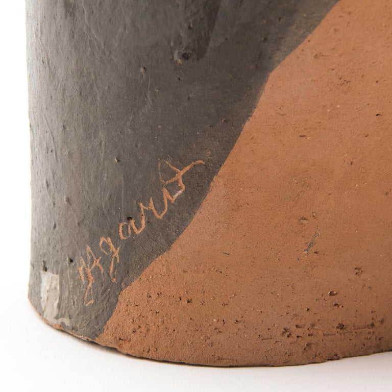 Jules AGARD, Cat Ceramic Sculpture, Vallauris, 1950s For Sale at 1stDibs