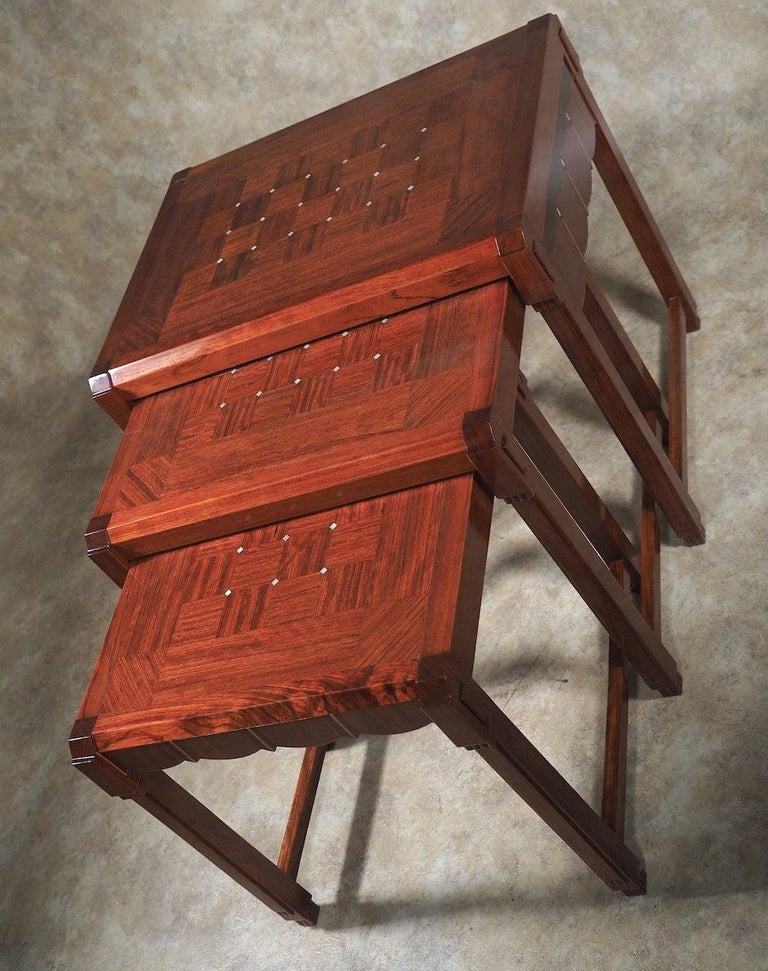 Jules Cayette set of stack tables For Sale at 1stDibs