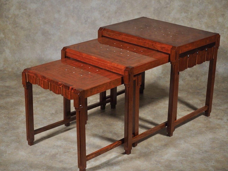 Jules Cayette set of stack tables For Sale at 1stDibs