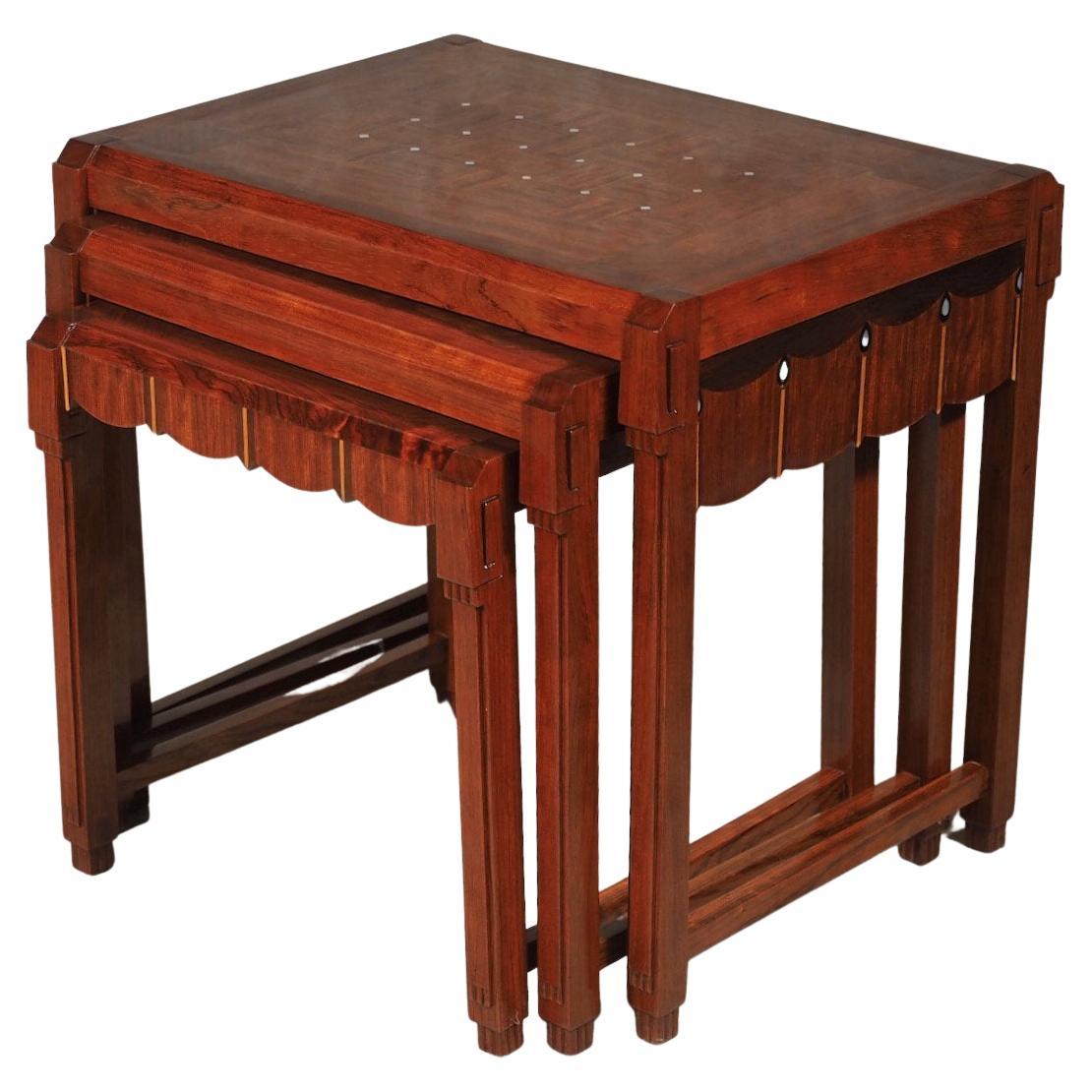 Stacking Middle Eastern Octagonal Inlaid Tables For Sale at 1stDibs ...