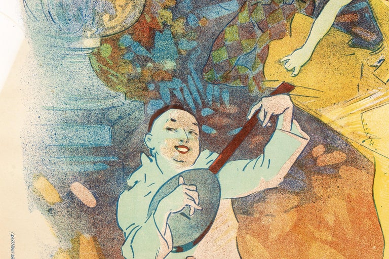 Jules Cheret Colored Lithograph, "Musee Grevin" at 1stDibs