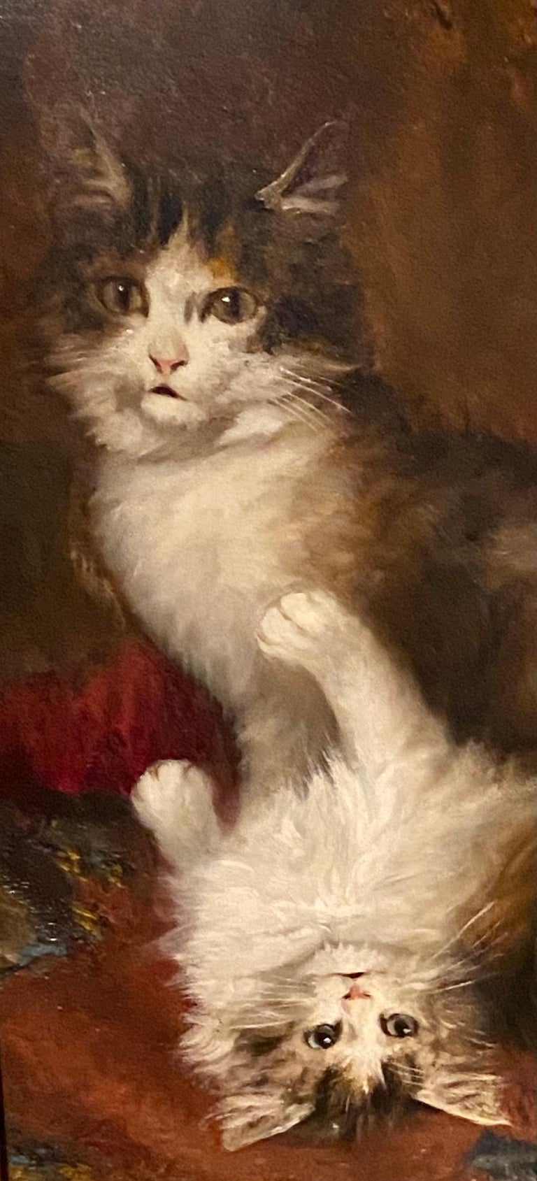 Jules Gustave Le Roy '1856-1921' a Cat Painting at 1stDibs