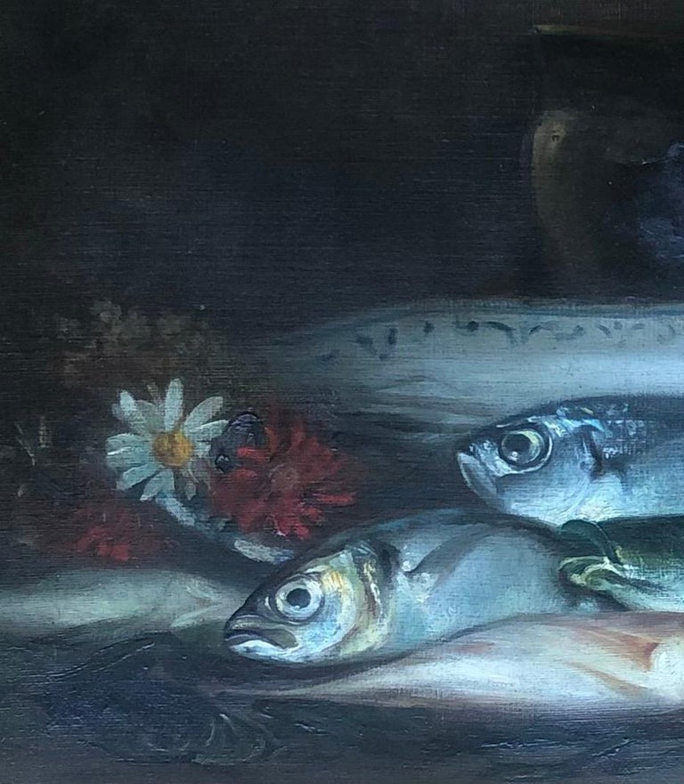 Jules Jacques Olivier De Cocquerel - Fish, lemon and copper For Sale at ...