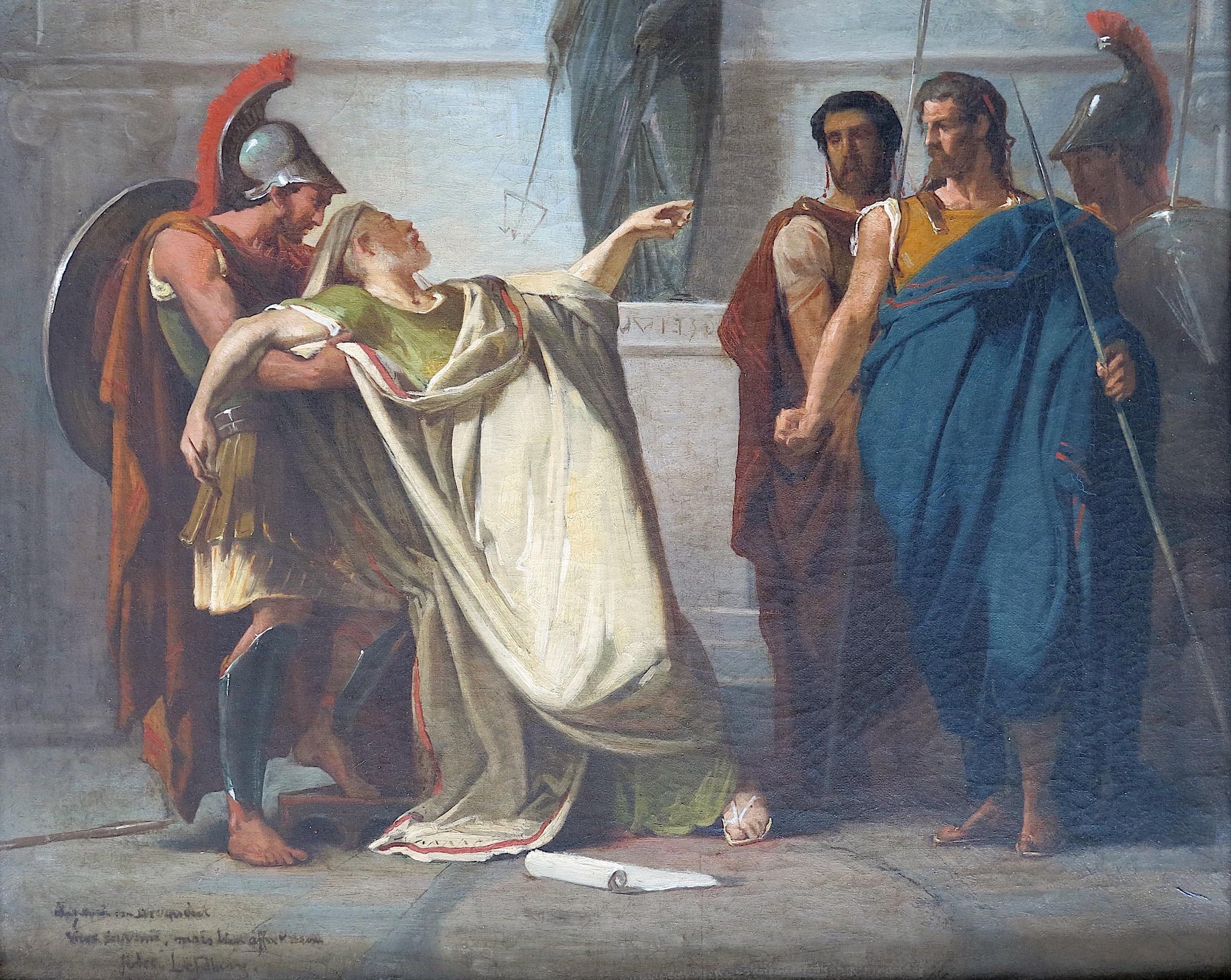 Jules Lefebvre - The death of Demosthenes For Sale at 1stDibs | jules ...