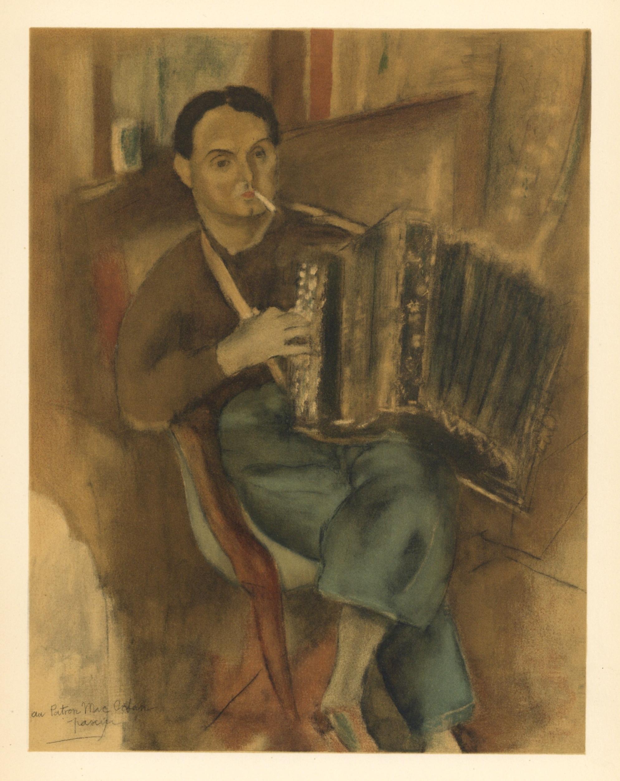 (after) Jules Pascin - "Portrait de Pierre Mac Orlan" lithograph For ...