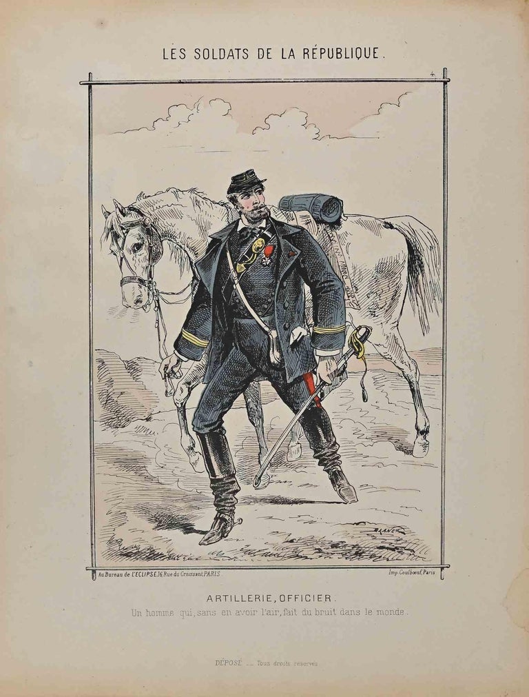 Jules Renard - Artillery - Original Lithograph By Jules Renard - 19th ...