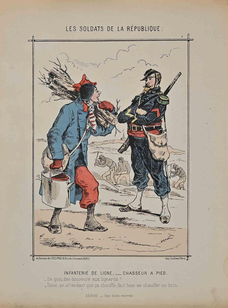 Jules Renard - Walking Hunter - Original Lithograph By Jules Renard ...