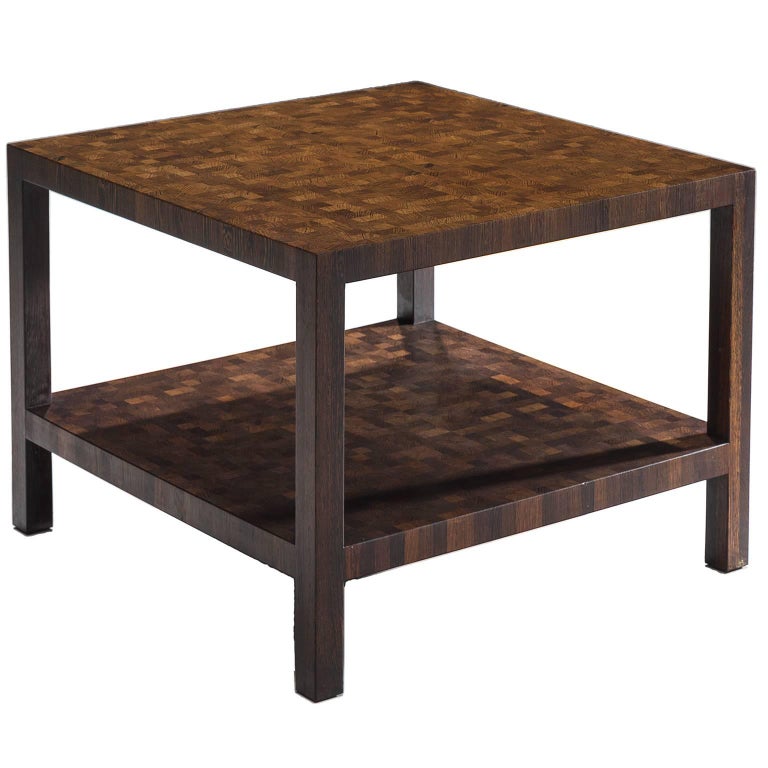 Jules Wabbes Small Side Table in Solid Wenge For Sale at 1stDibs