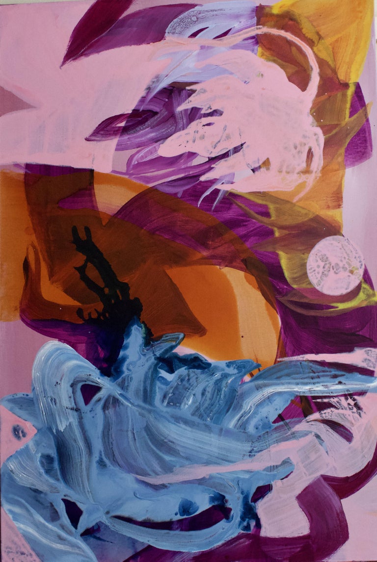 Julia Hacker - Abstract Landscape. Desert, Painting, Acrylic on Canvas ...