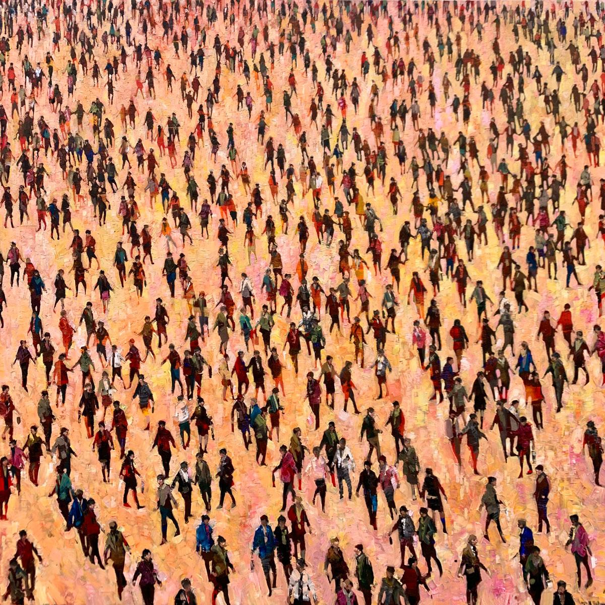 Julia Whitehead - Ghost Town - Crowds City Painting Street Views ...