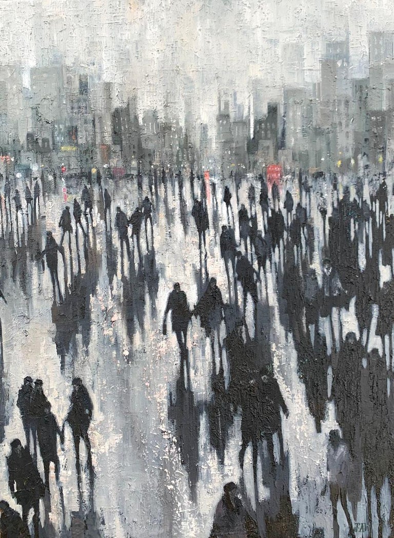 Julia Whitehead - City Buses - Crowds Street London Views Cityscapes ...