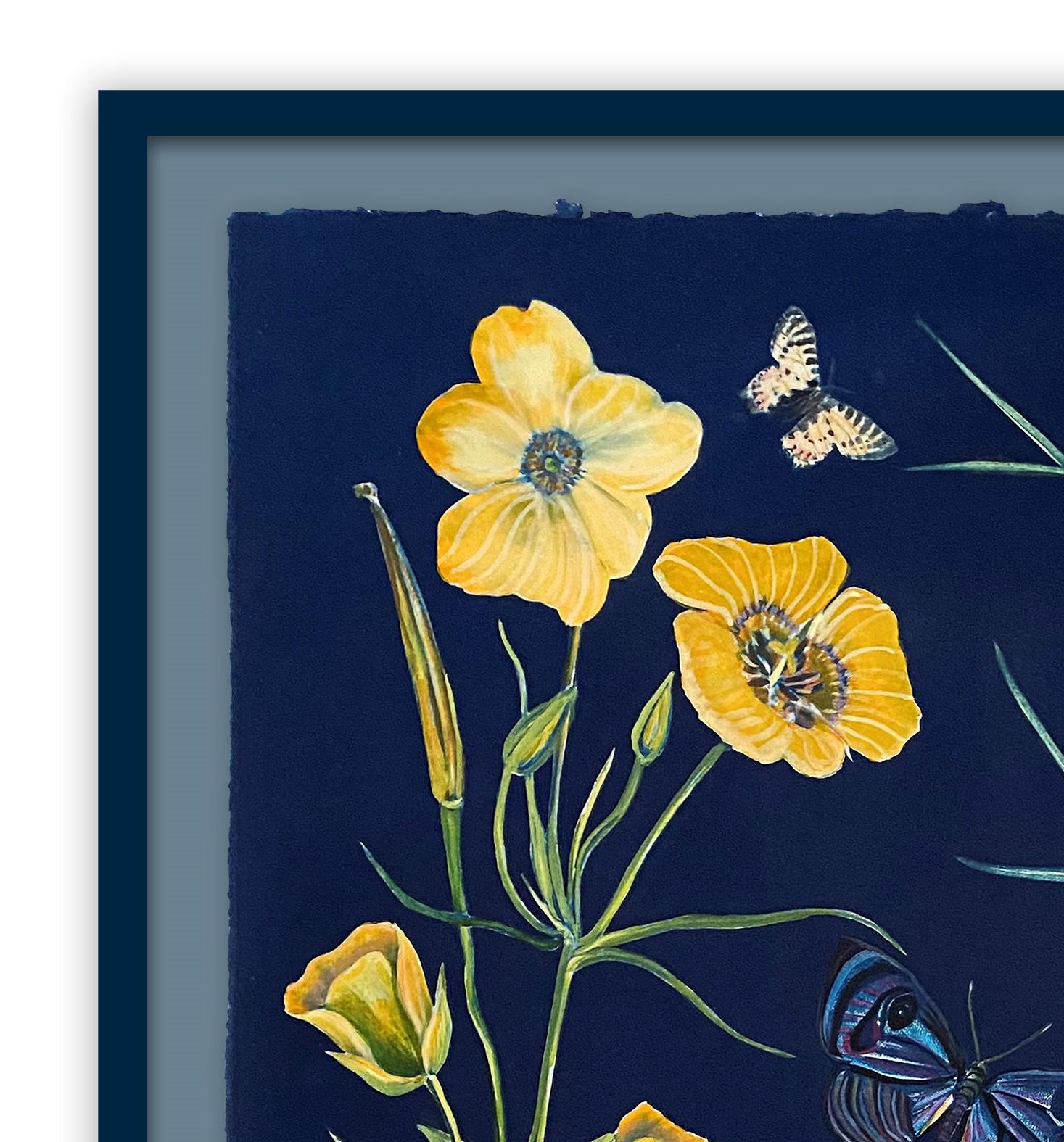 Julia Whitney Barnes - Cyanotype Painting in Indigo (Magnolia ...