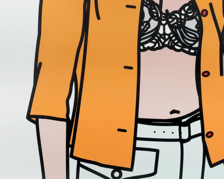 Julian Opie - Ruth Smoking. 1 -- Print, Portrait, Screen Print, Woman ...