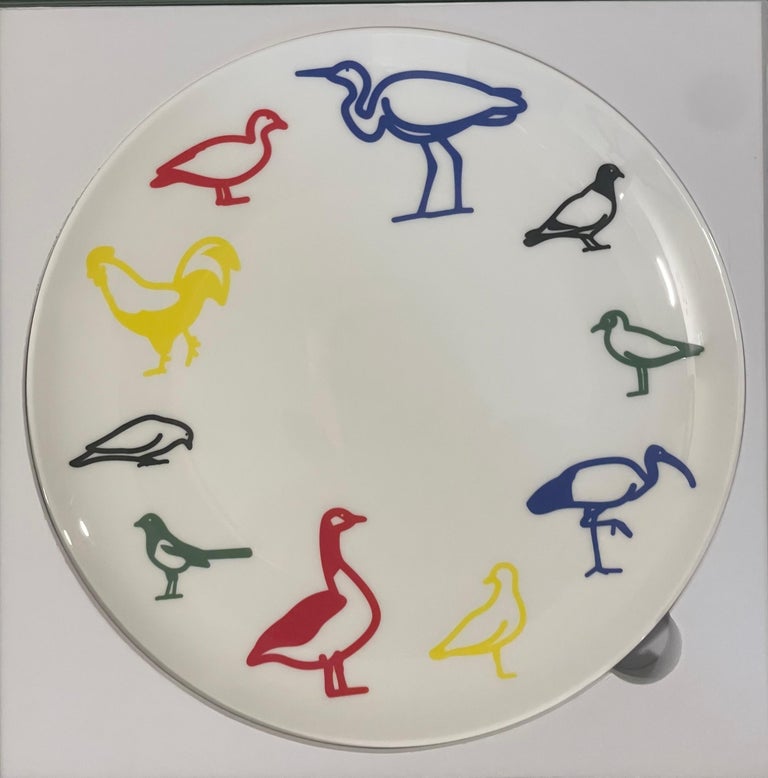Julian Opie - Julian Opie Birds Limited Edition Fine Bone China Plate ...