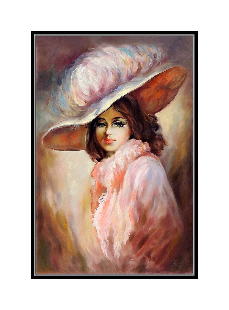 Julian Ritter - Julian Ritter Original Female Portrait Painting Oil On ...