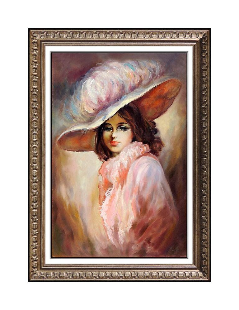 Julian Ritter - Julian Ritter Original Female Portrait Painting Oil On ...