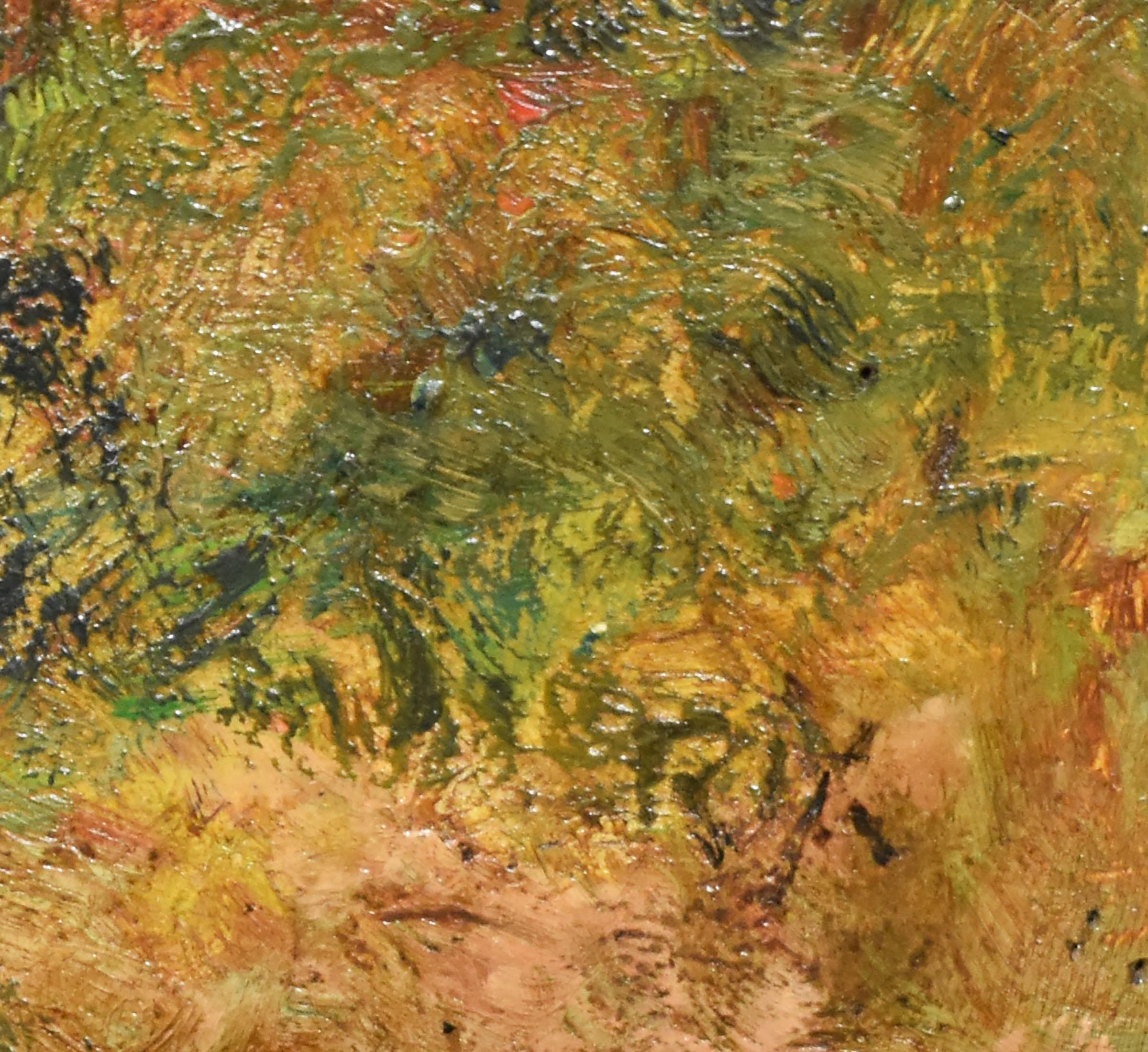 Julian Rix - Antique American Impressionist Birch Tree Forest Landscape ...