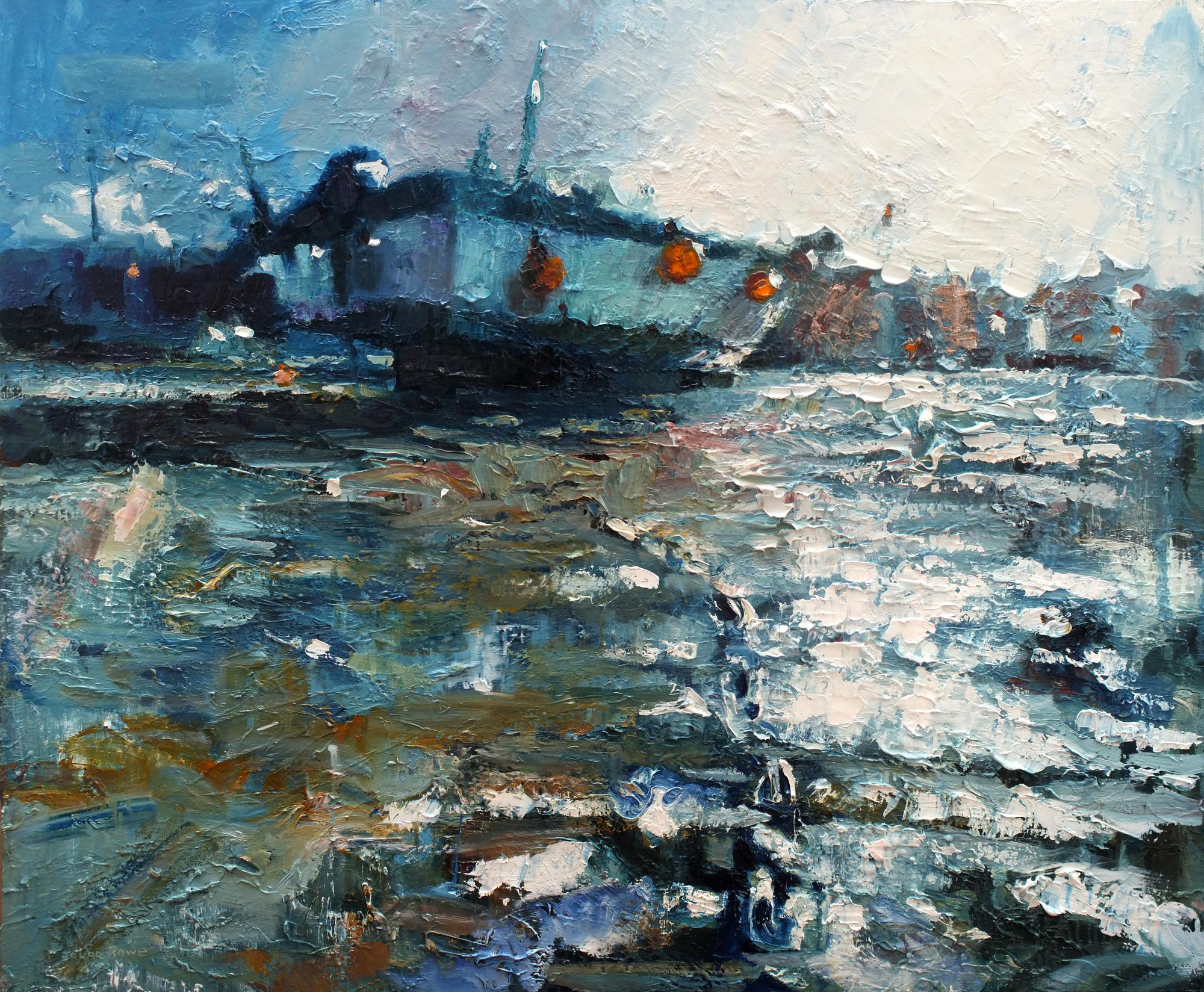 Julian Rowe - A Sand Of Honey. Contemporary Seascape Oil Painting For ...