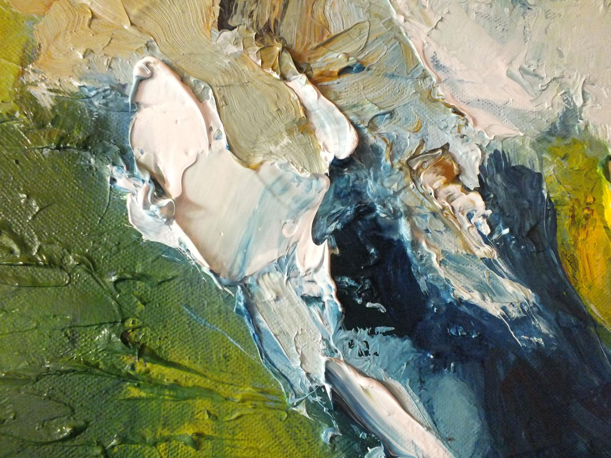 Julian Rowe - Blue Dryad. Contemporary Seascape Oil Painting For Sale ...