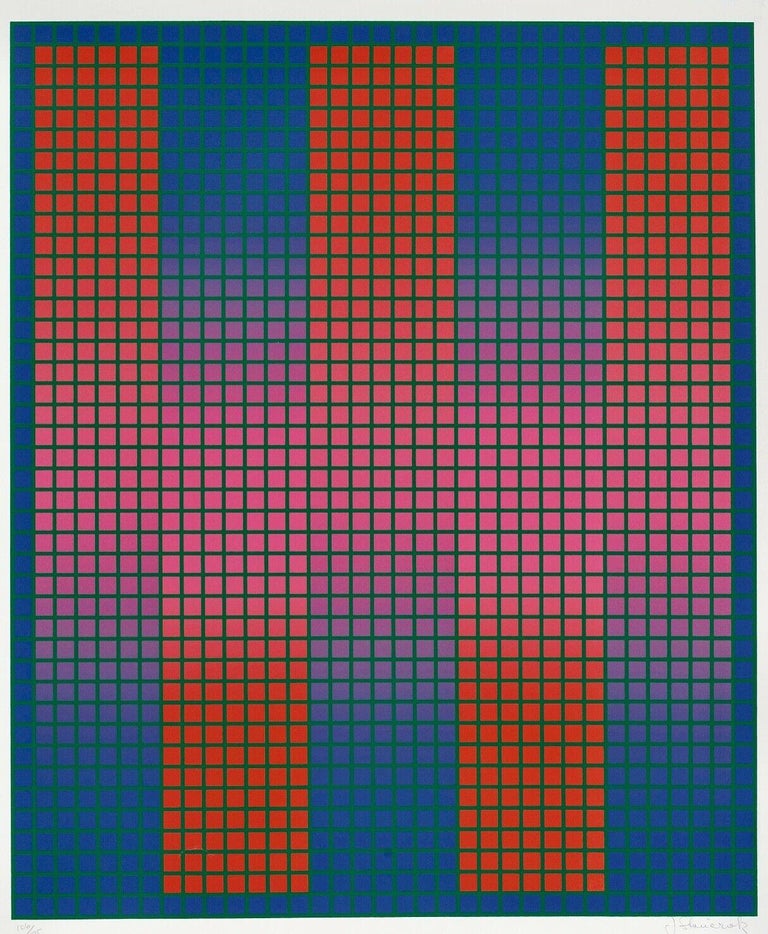 Julian Stanczak - Trespass, Julian Stanczak For Sale at 1stDibs