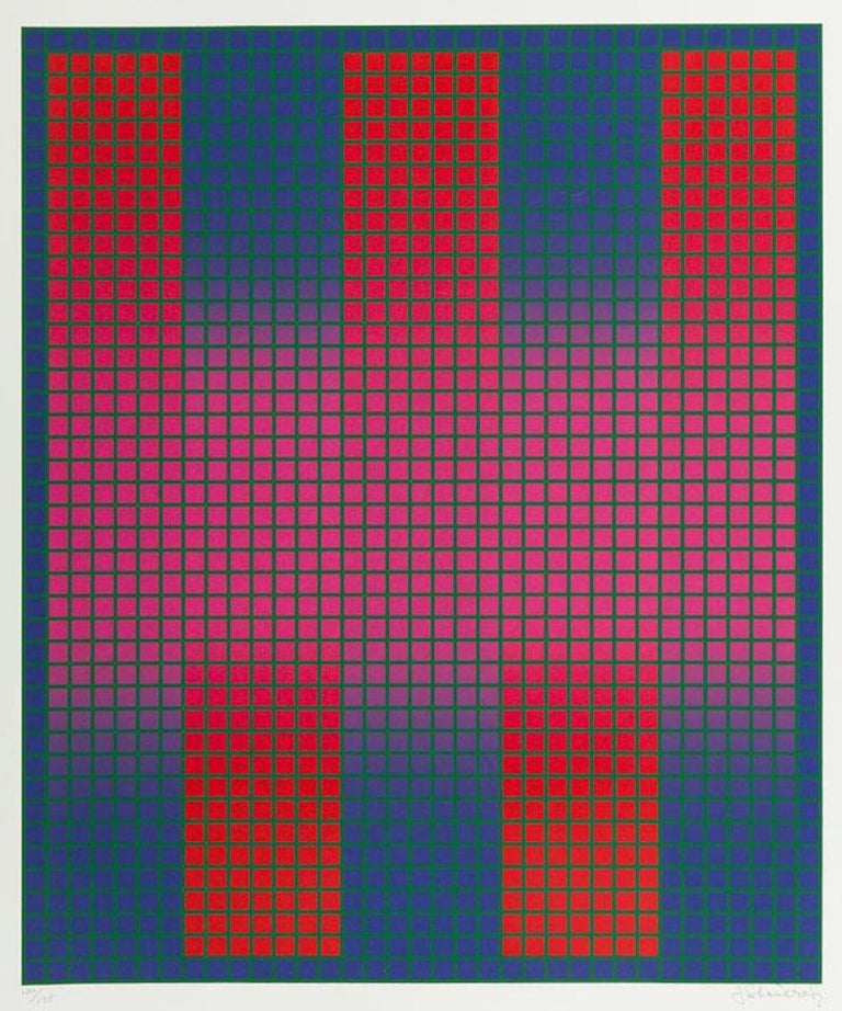 Julian Stanczak - Trespass, Op Art Screenprint by Julian Stanczak For ...