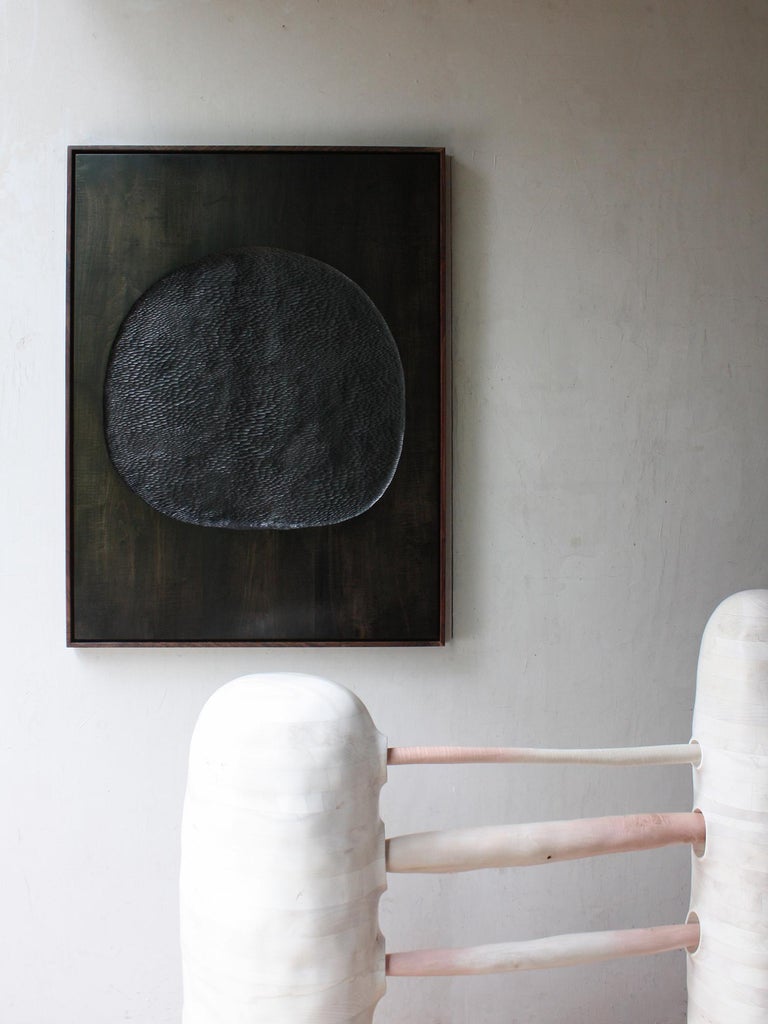 Julian Watts "New Moon" Black Painting at 1stDibs