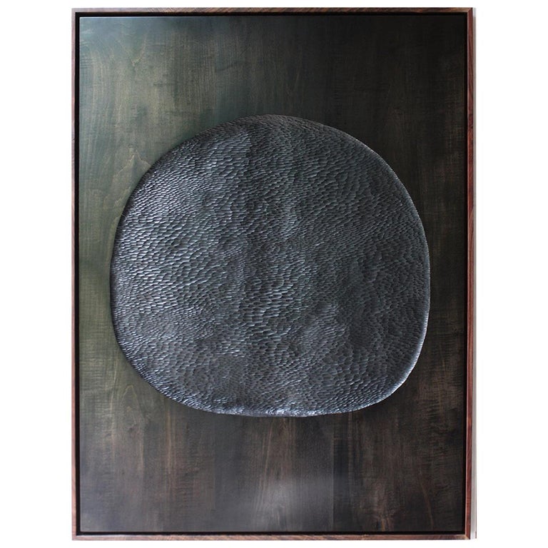 Julian Watts "New Moon" Black Painting at 1stDibs
