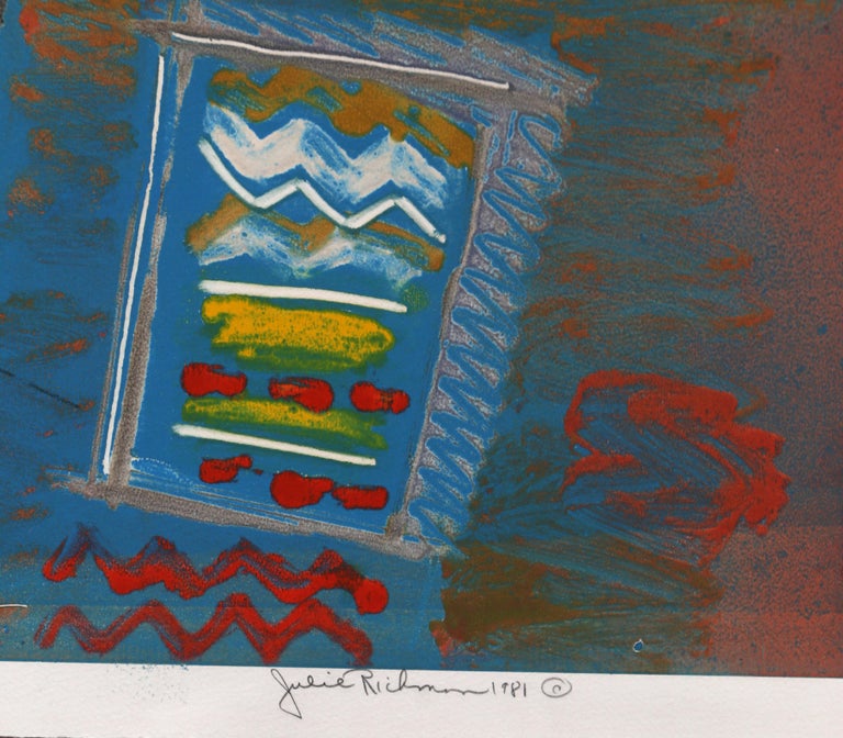 Julie Richman - Two into Three #6, Large Abstract Monotype by Julie ...