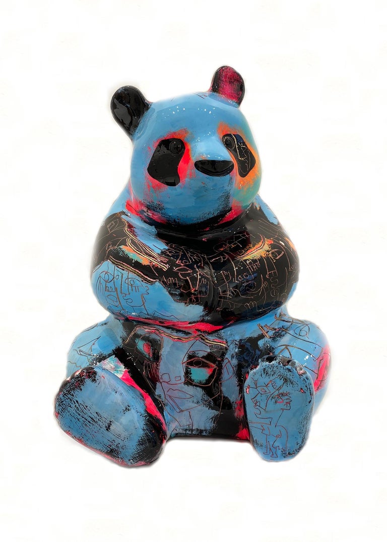 Julien Marinetti - Panda – Ba, Bronze For Sale at 1stDibs