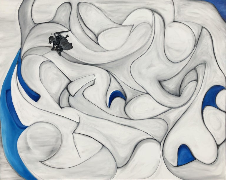 Julius Babilonia - Guts, Painting, Oil on Canvas For Sale at 1stDibs