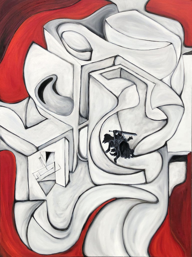 Julius Babilonia - Rhetoric, Painting, Oil on Canvas For Sale at 1stDibs