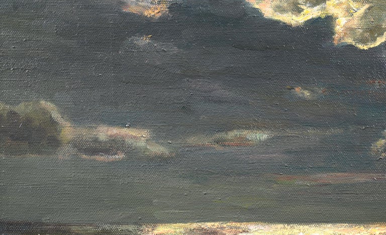 Julius Olsson - Moonlight - St Ives - British Maritime Seascape Oil ...