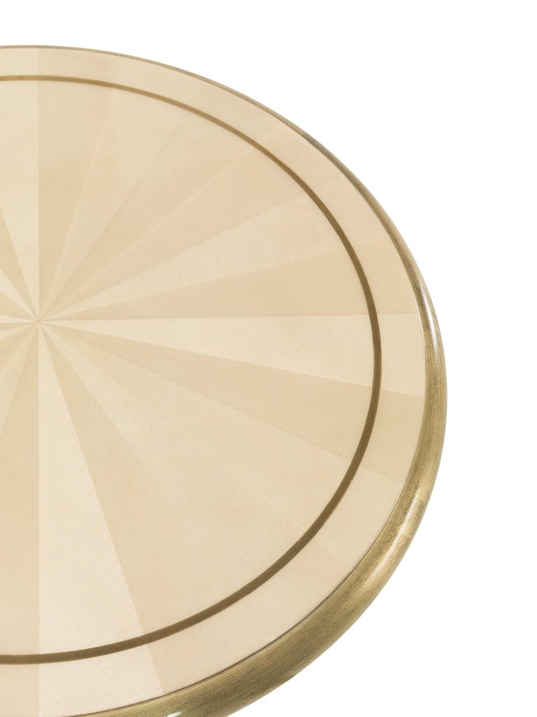 21st Century Pineapple Side Table in Hand-carved Wood with Pineapple ...