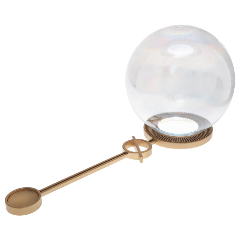 21st Century Orgone Table Lamp in Brass and Borosilicate Glass by Samer ...