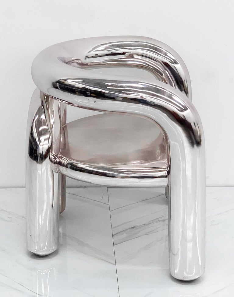 Jumbo NYC Neotonic Lounge Chair in Chrome at 1stDibs
