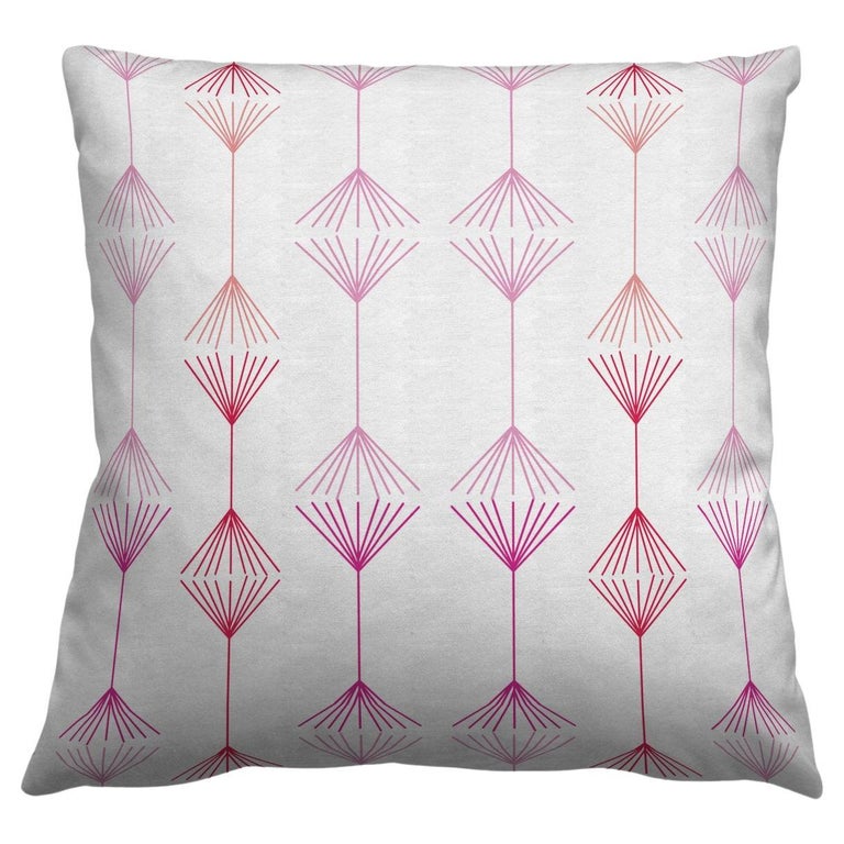 Jumping the Broom Petite Fuchsia Pillow For Sale at 1stDibs