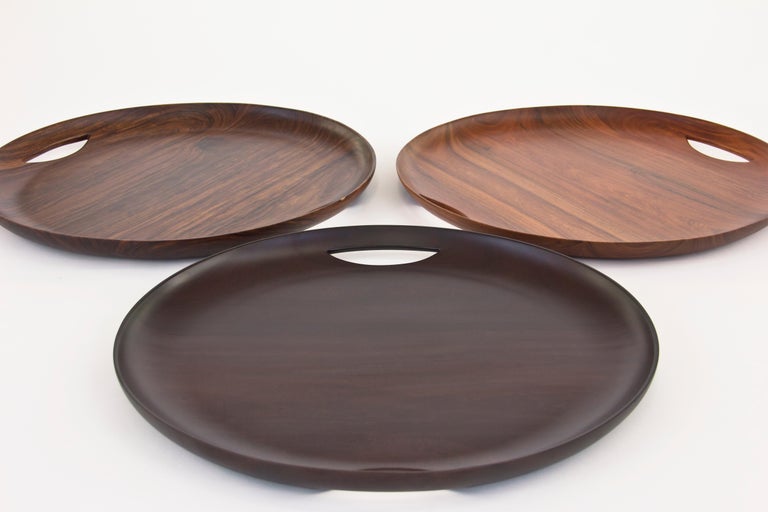 Minimalist Modern Serving Tray in Mexican Hardwood For Sale at 1stDibs