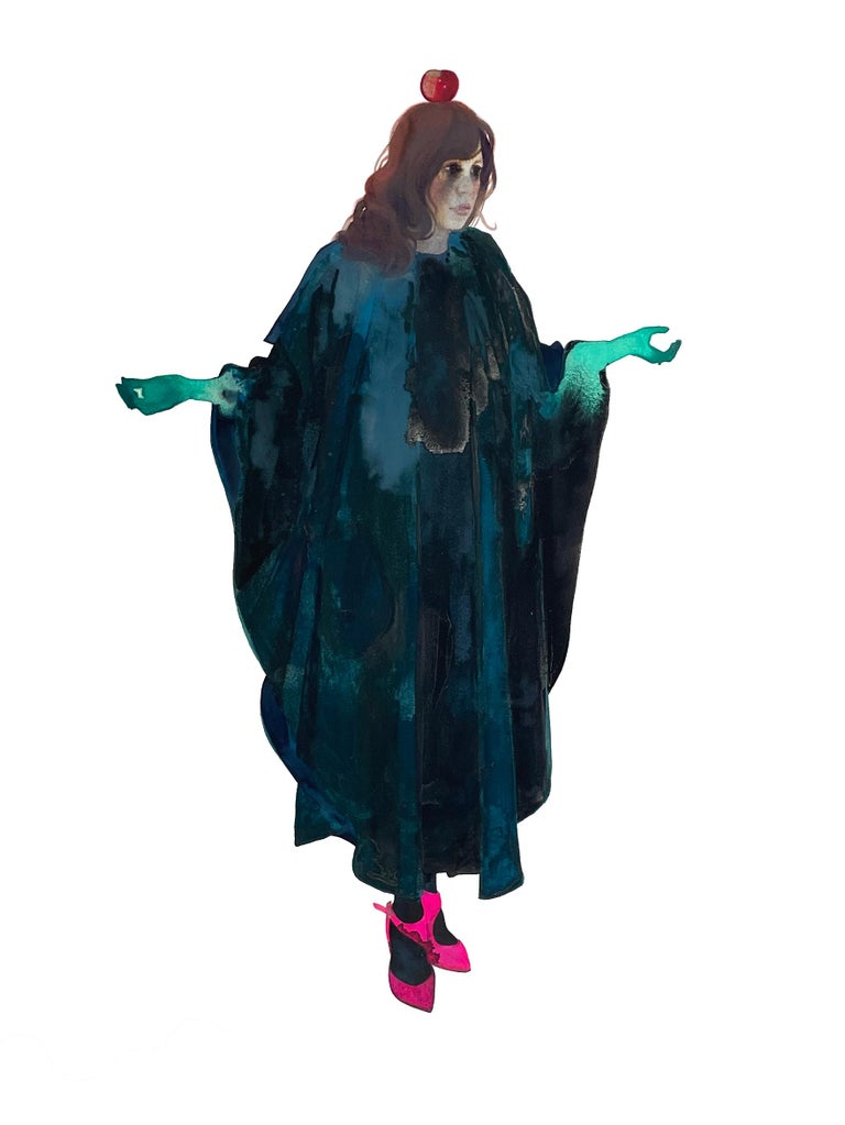 June Glasson - Joyce With Apple For Sale at 1stDibs